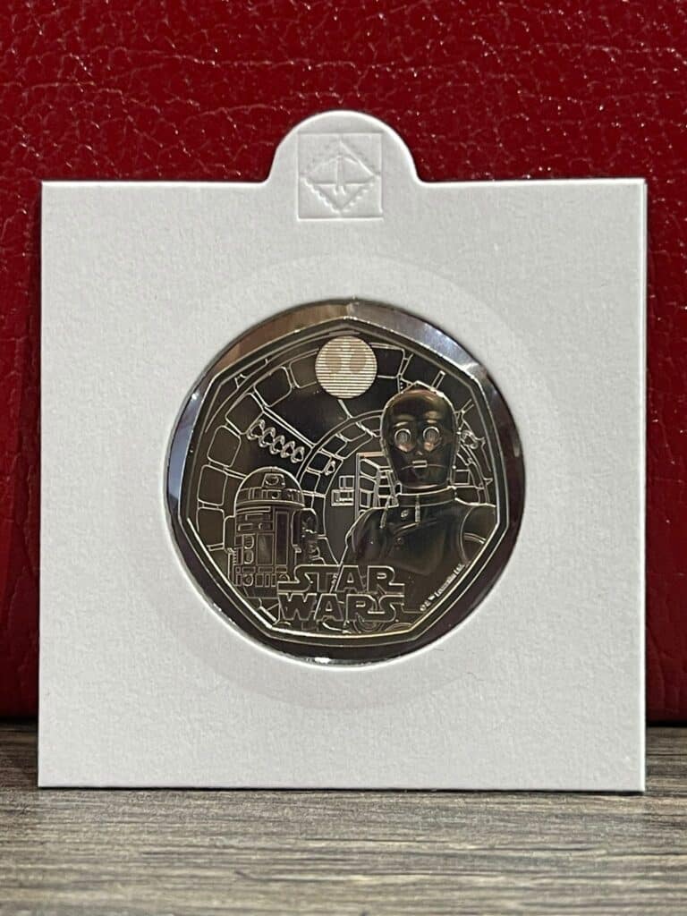 R2-D2 3-CPO 2023 50p Brilliant Uncirculated Coin