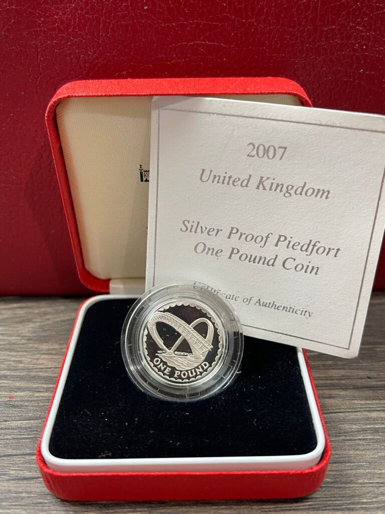 2007 UK Coin £1 Silver Proof Piedfort Millennium Bridge - UkCoinHunt